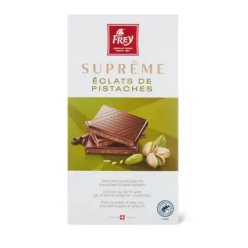 Frey Supreme Chocolate With Pistachio 100 g - Swiss Made Direct