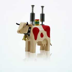 Salière et poivrière Vache Trauffer - Swissmade Direct