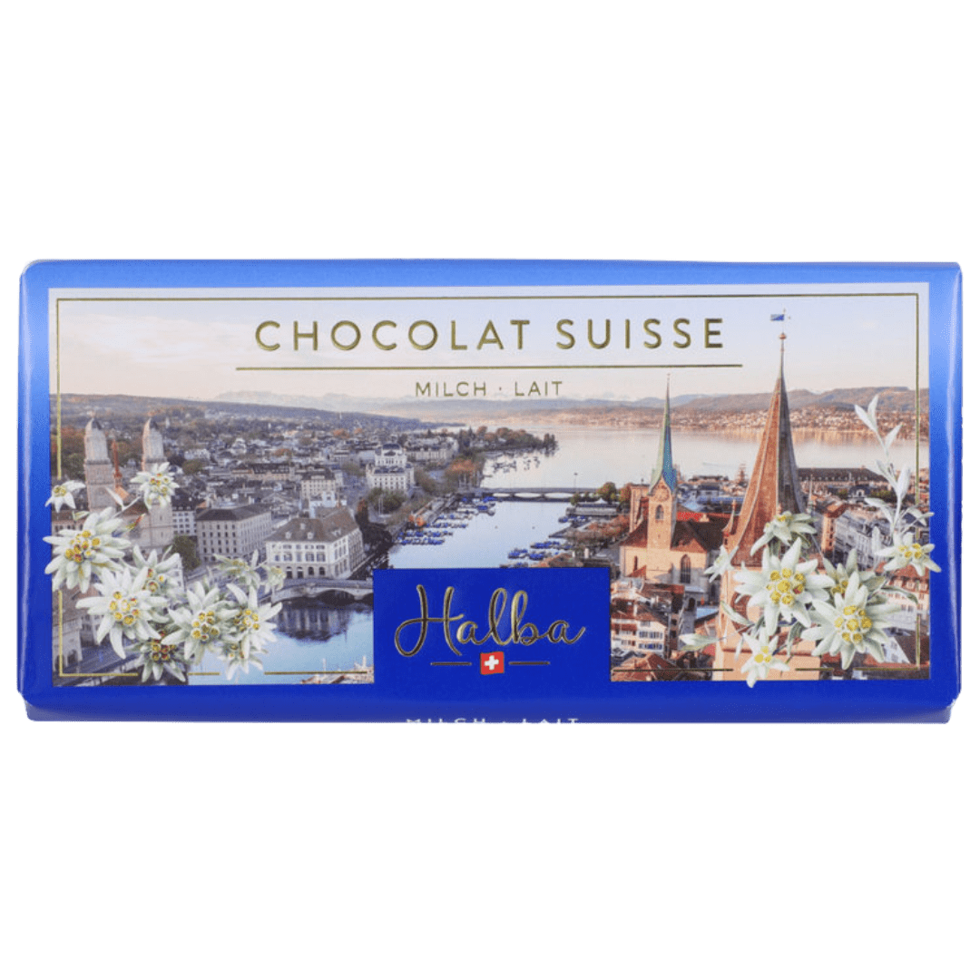 Halba Zuerich Swiss Milk Chocolate Bar - Swiss Made Direct
